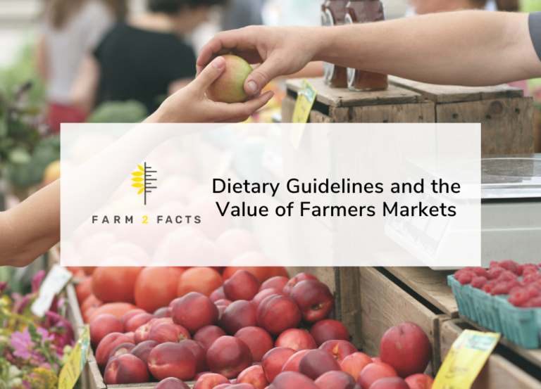Dietary Guidelines and the Value of Farmers Markets - Farm 2 Facts